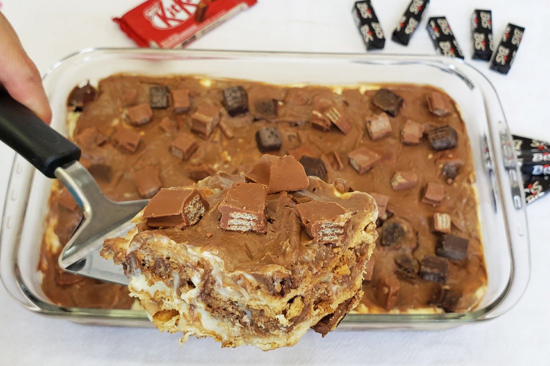Pavê de Kit Kat e Bis - Tamires Mota